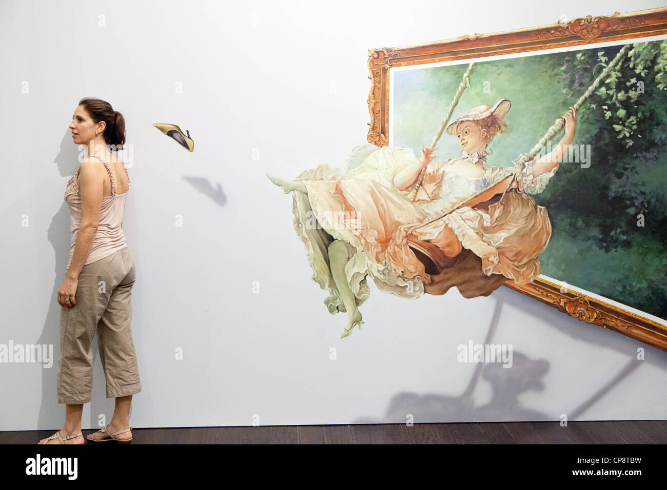 People enjoying an Interactive Art Exhibition Stock Photo - Alamy