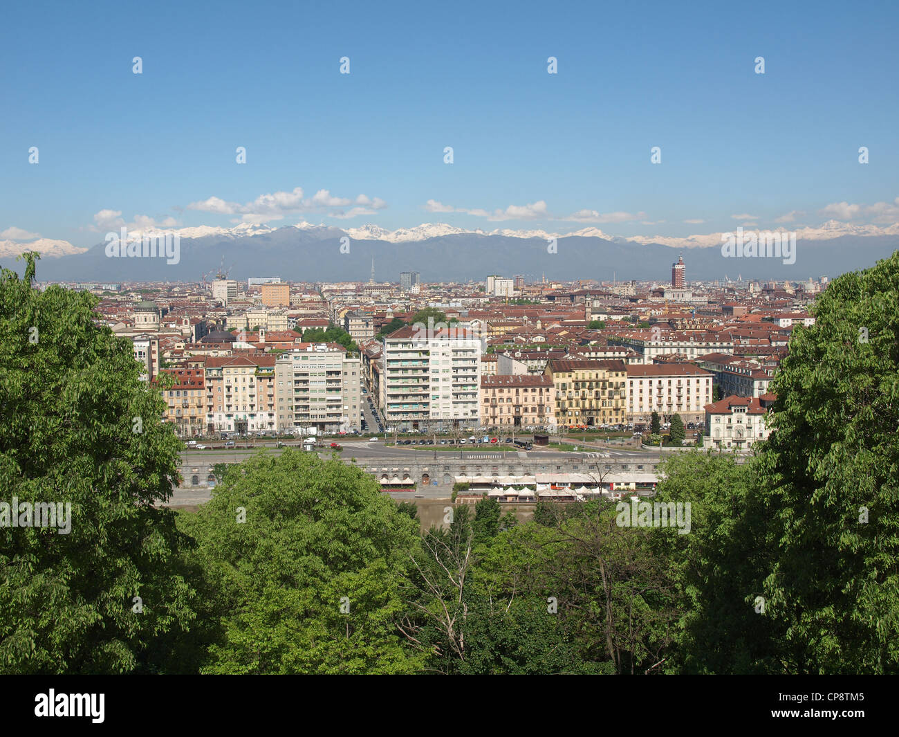 View of the city of Turin Italy from the hills Stock Photo - Alamy
