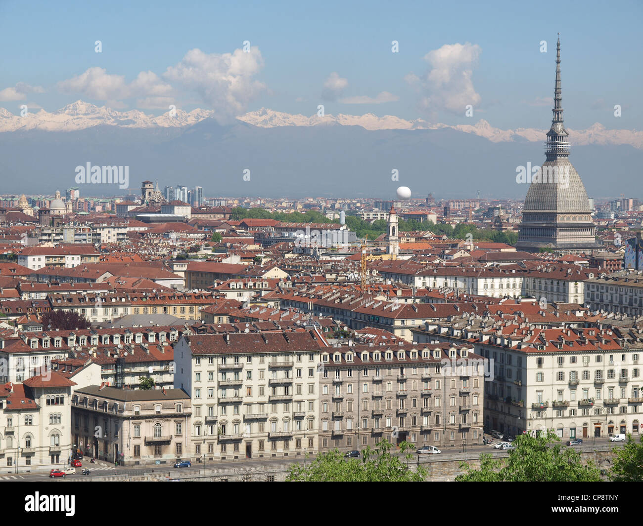 View of the city of Turin Italy from the hills Stock Photo - Alamy