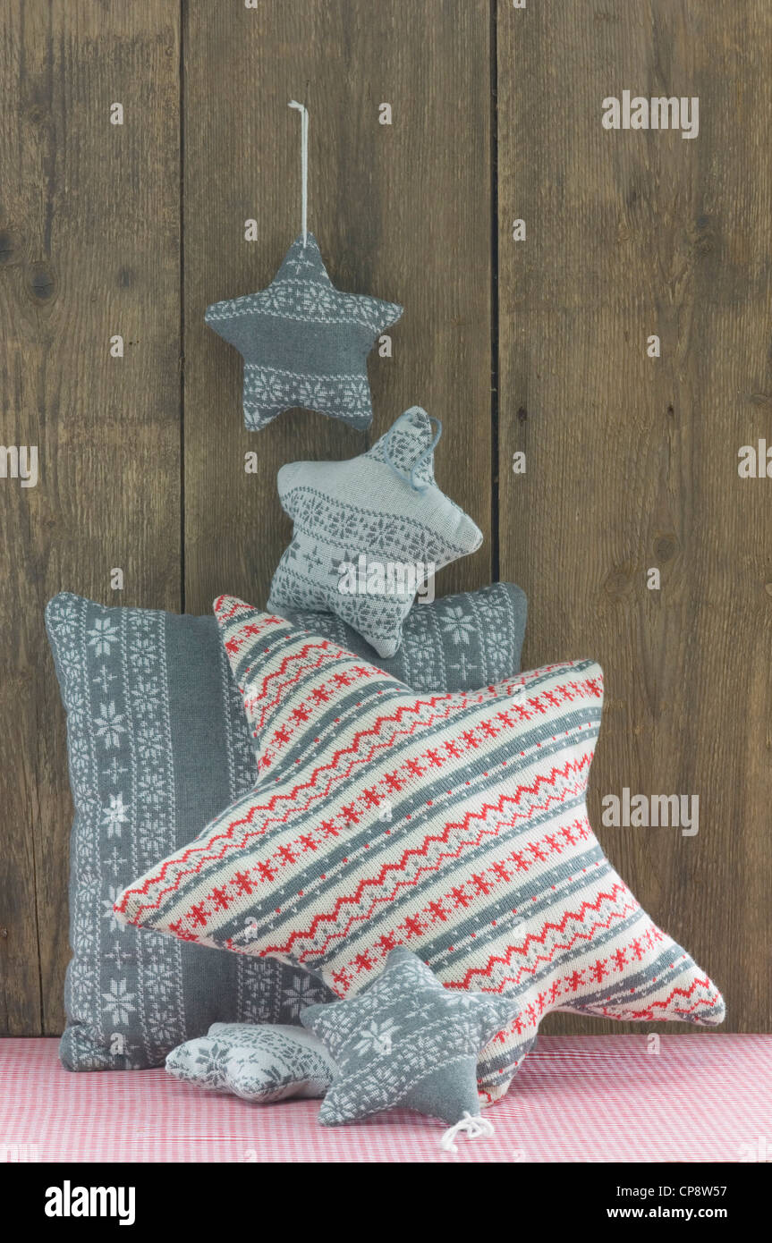 Star shape pillow Stock Photo - Alamy