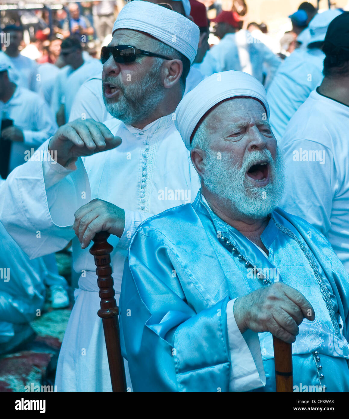 members of the ancient Samaritan community during the traditional ...