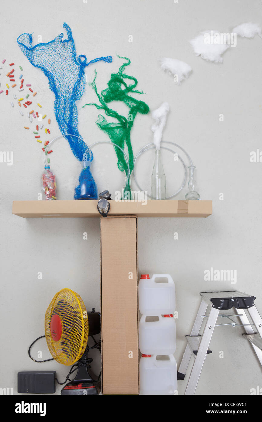 Laboratory table background Cut Out Stock Images & Pictures - Alamy