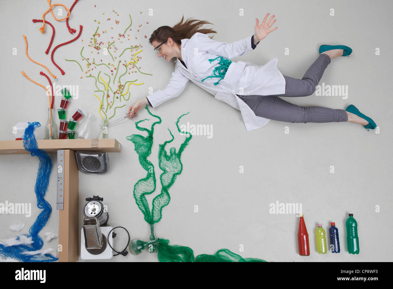 Adult Women Doing Science Experiment High Resolution Stock Photography ...