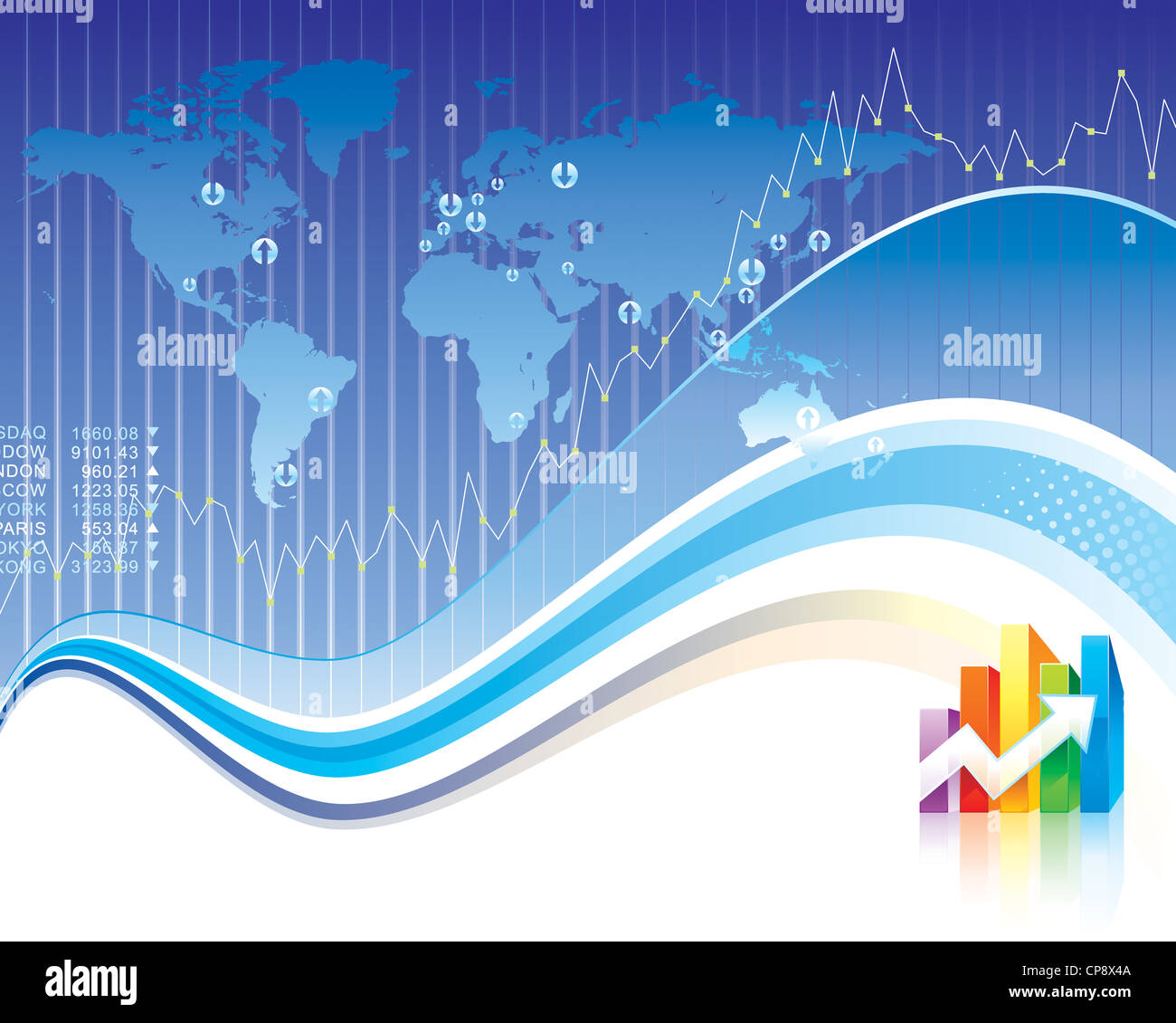 Global Finance illustration Stock Photo - Alamy