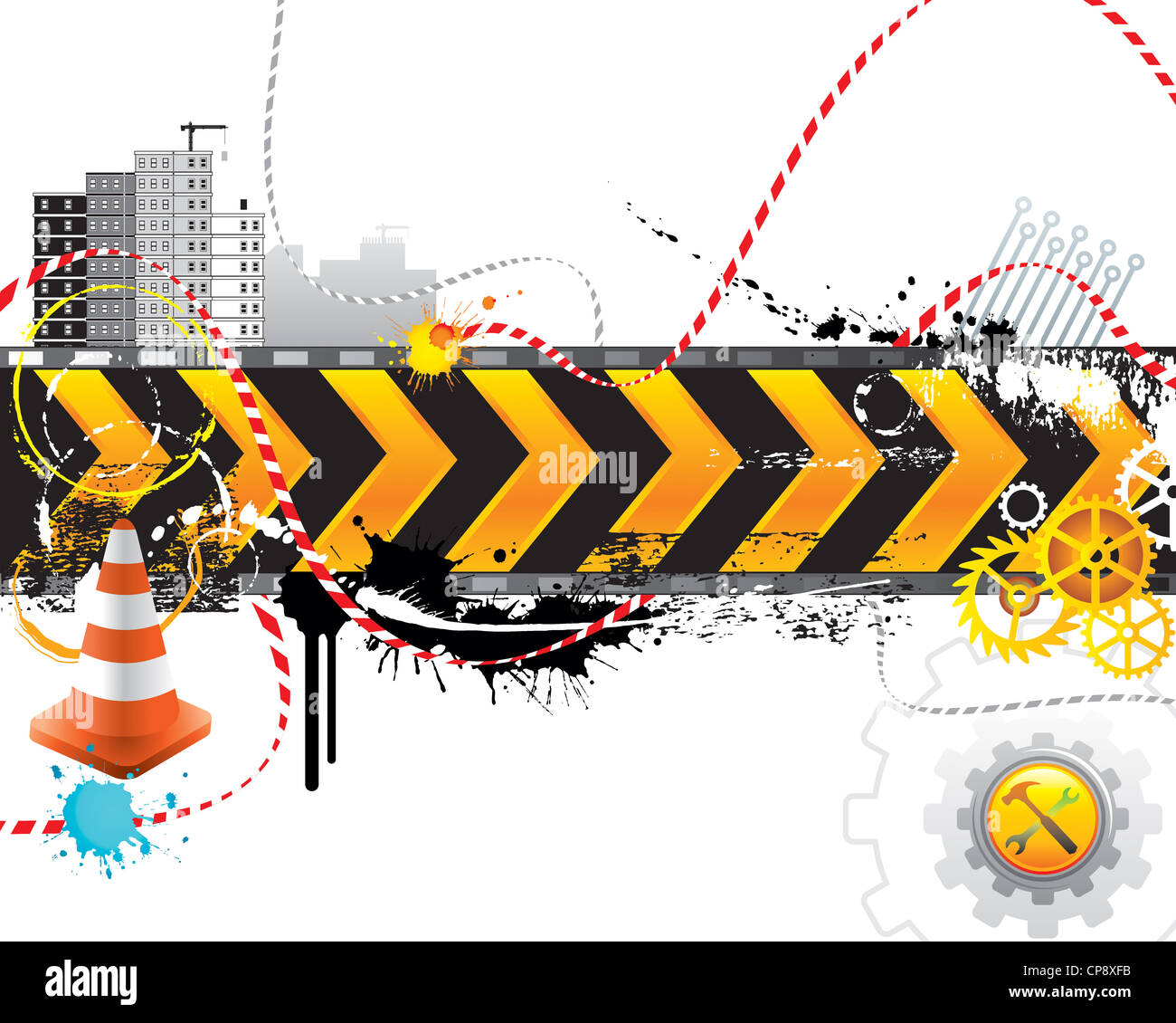 Under construction for internet web page Stock Photo - Alamy