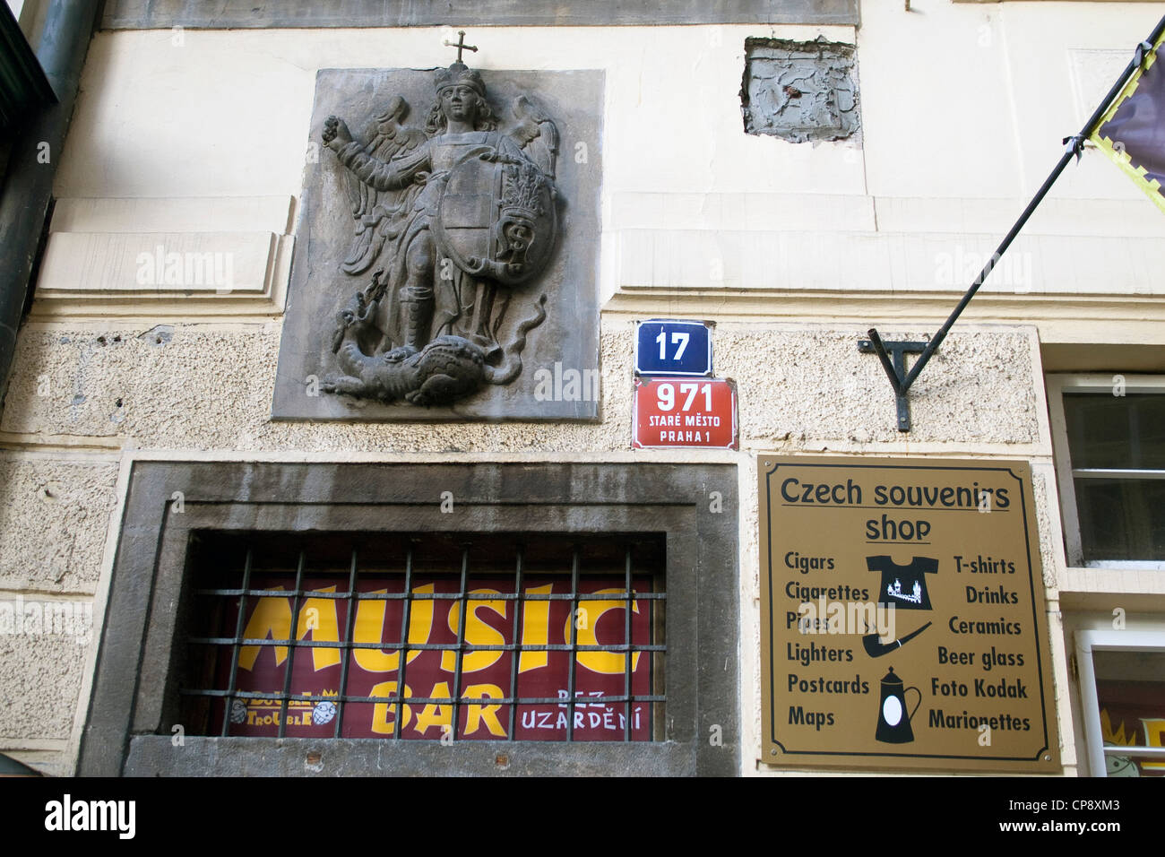 Music Bar Czech souvenir shop St George Cigarettes cigars ceramics ...