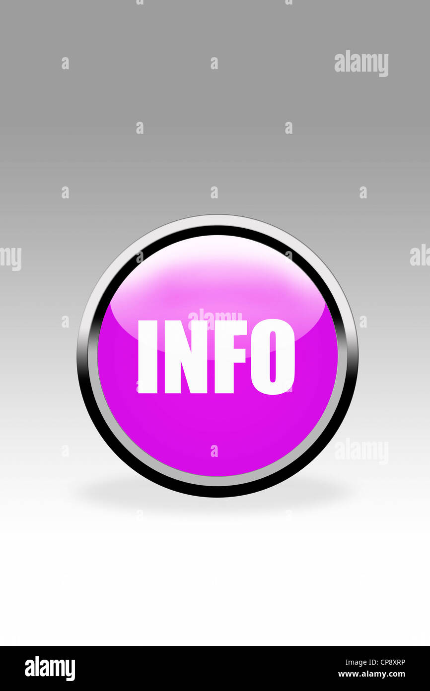 Pink button showing info symbol hi-res stock photography and images - Alamy