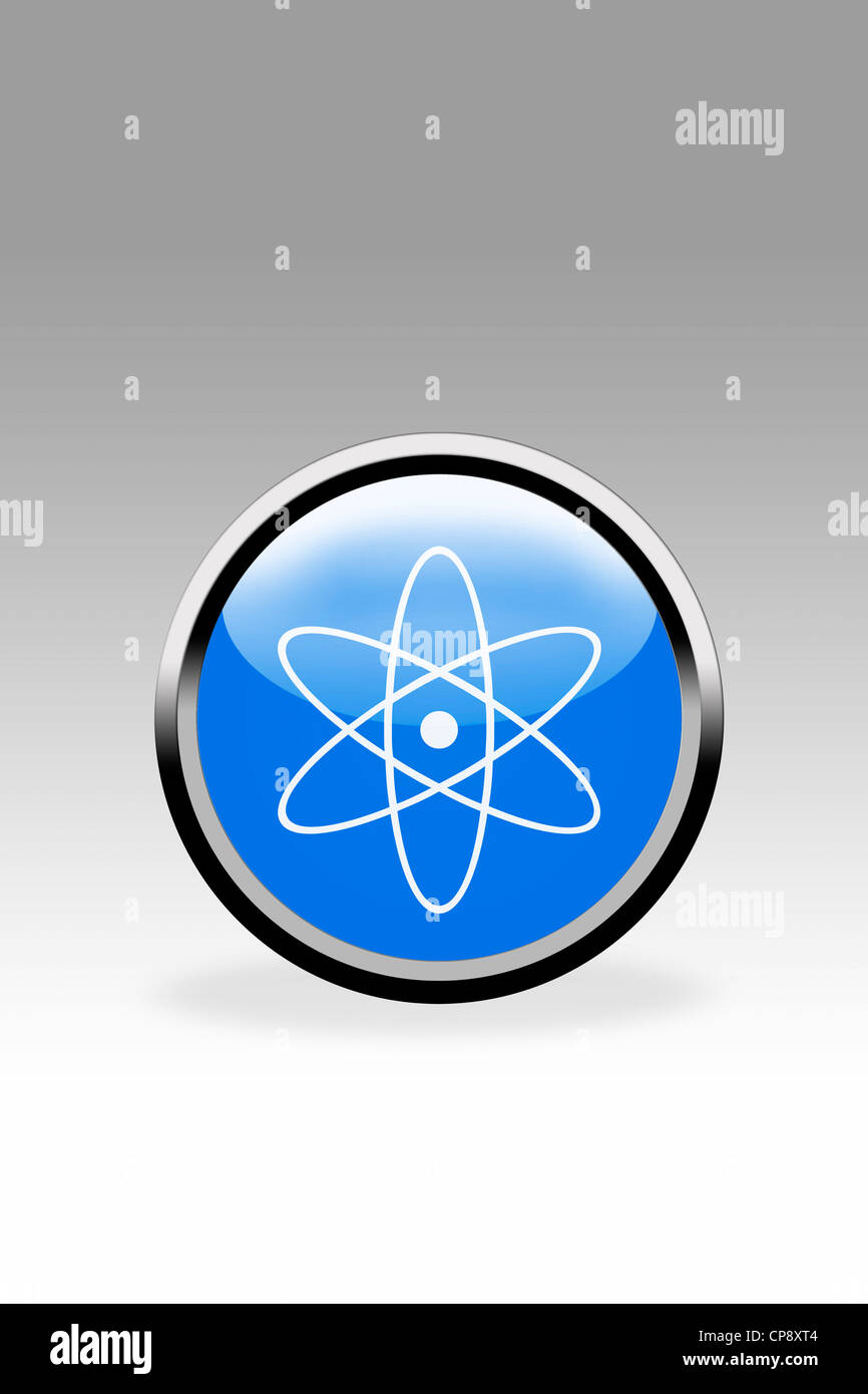 Blue button showing universe symbol hi-res stock photography and images ...
