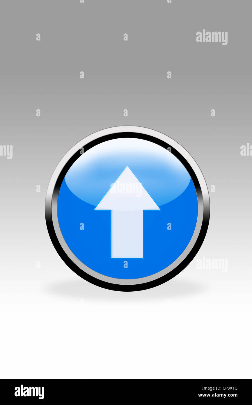 Up arrow round button hi-res stock photography and images - Alamy