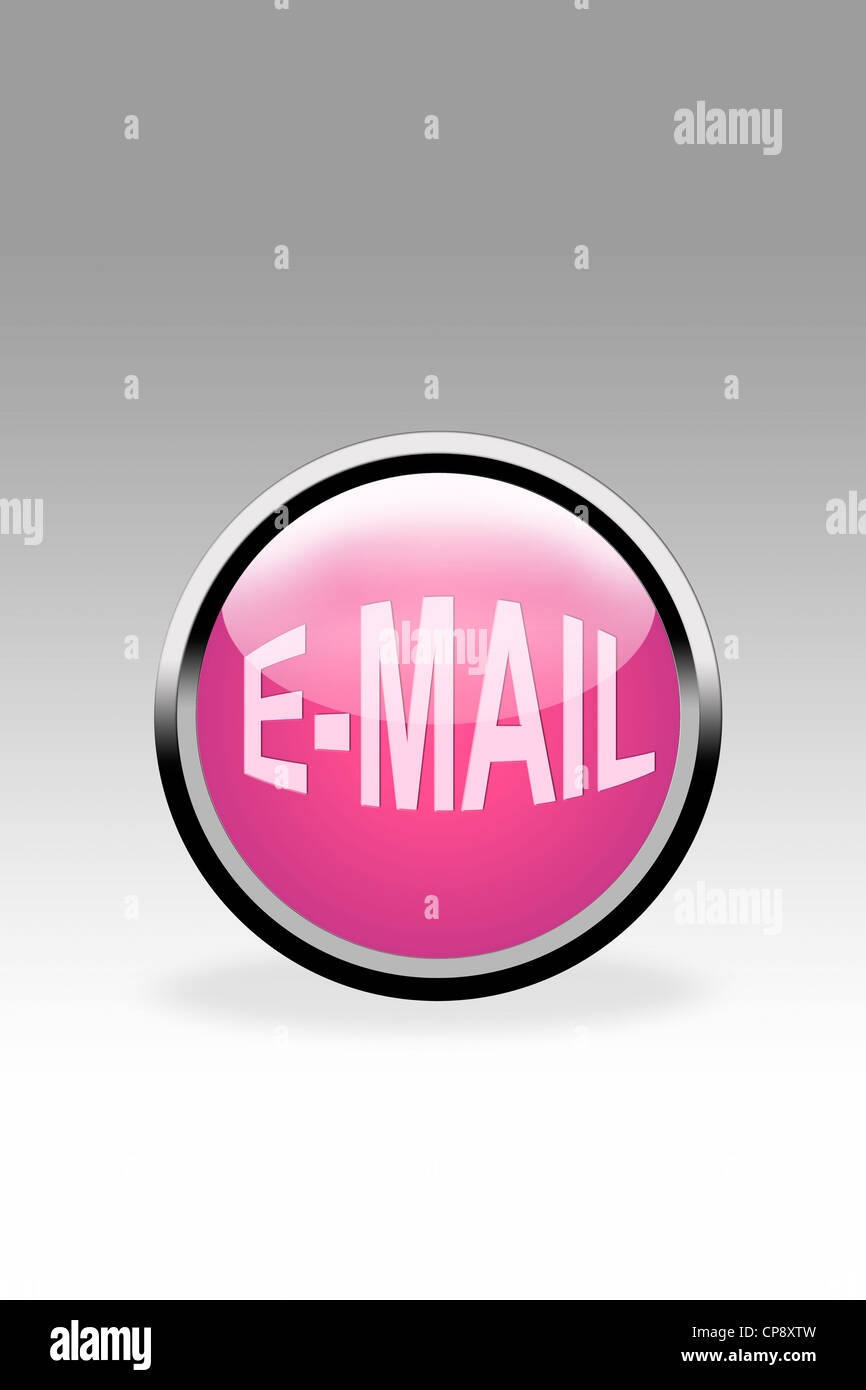 Pink button showing e mail symbol hi-res stock photography and images ...