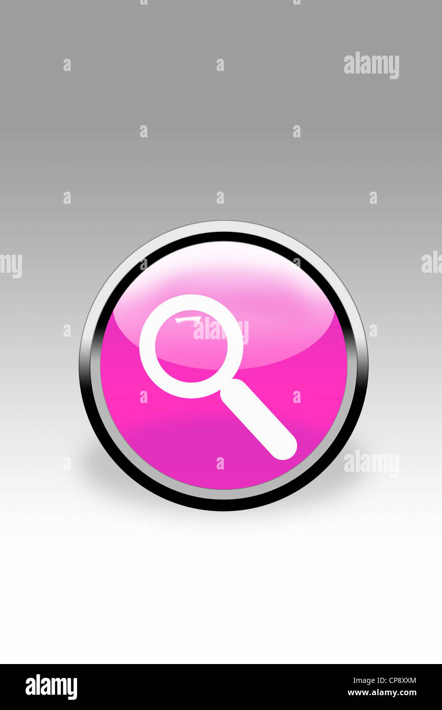 Magnifying glass icon image hi-res stock photography and images - Alamy