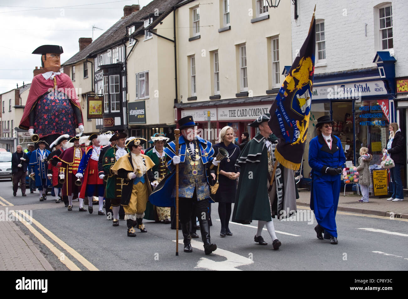 Parade around the town to start the Bromyard International Town Criers ...