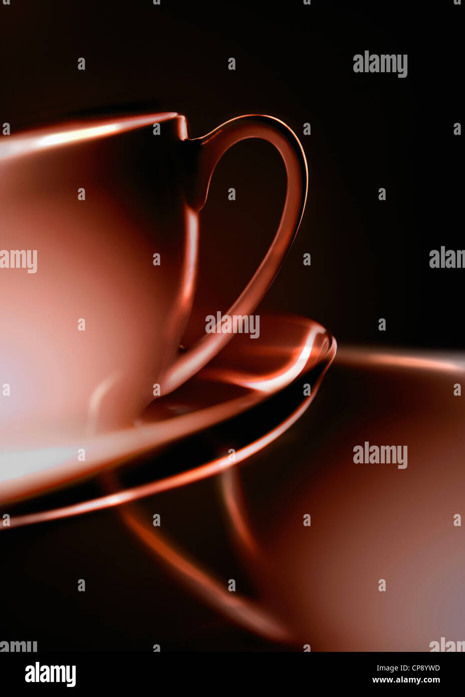 Cup and saucer, close up Stock Photo - Alamy