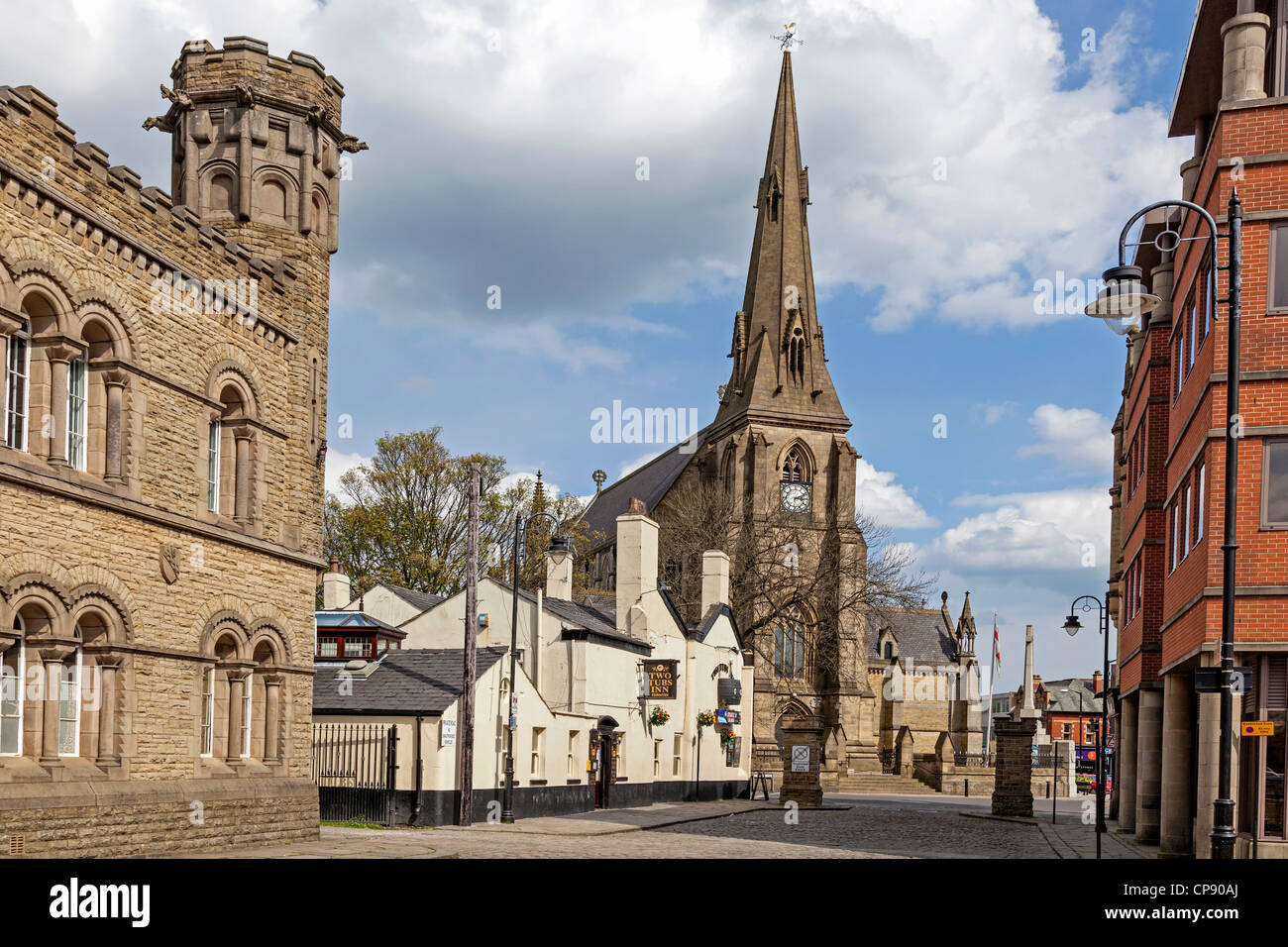 The C of E Parish church of St. Mary the Virgin in Market Place Bury ...