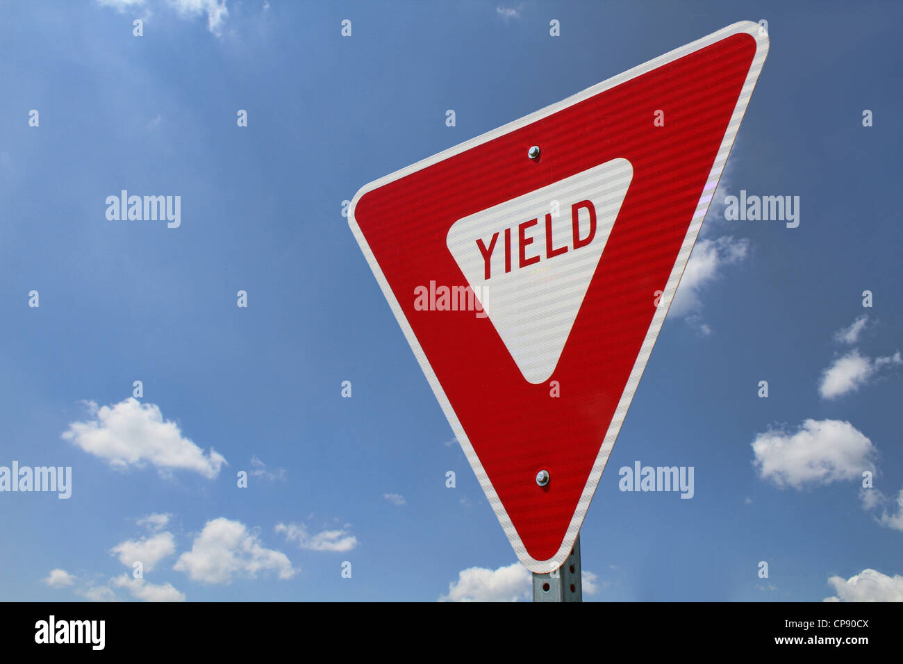 Yield Sign Stock Photo - Alamy