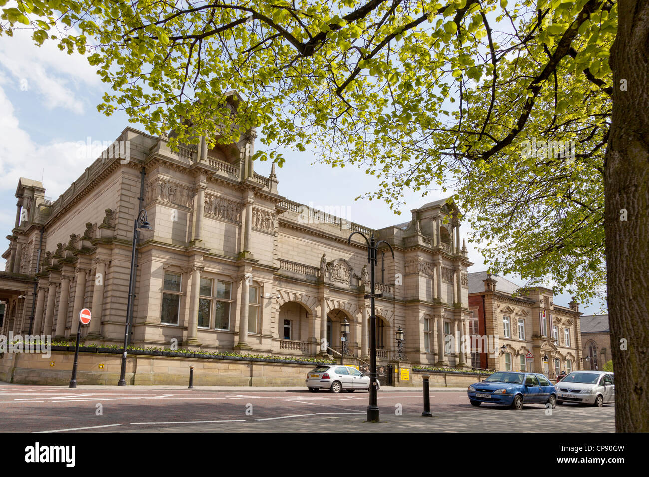 Bury library in Silver Street. Lancashire Stock Photo - Alamy