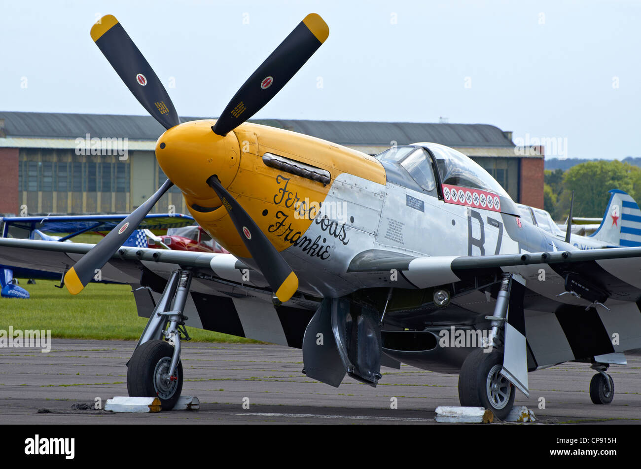 North American Aviation P-51 Mustang fighter of WW2 "Ferocious Frankie ...