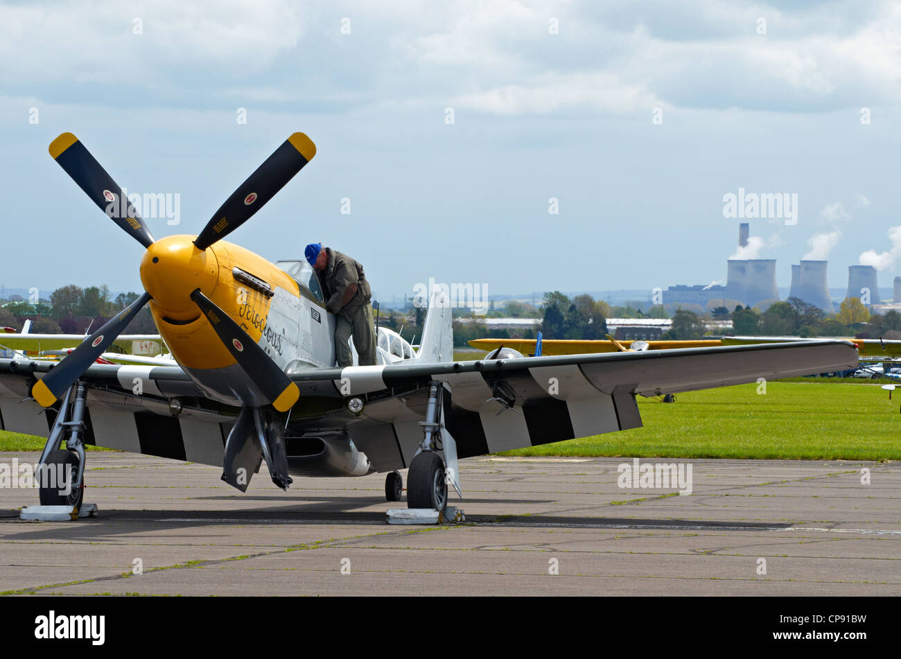 North American Aviation P-51 Mustang fighter of WW2 "Ferocious Frankie ...