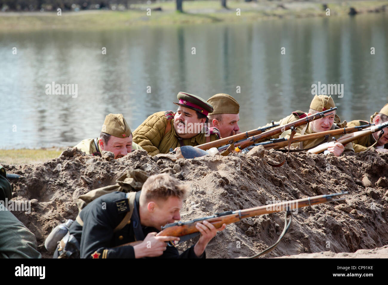 Second world war, historical reconstruction, soviet soldier, russian ...
