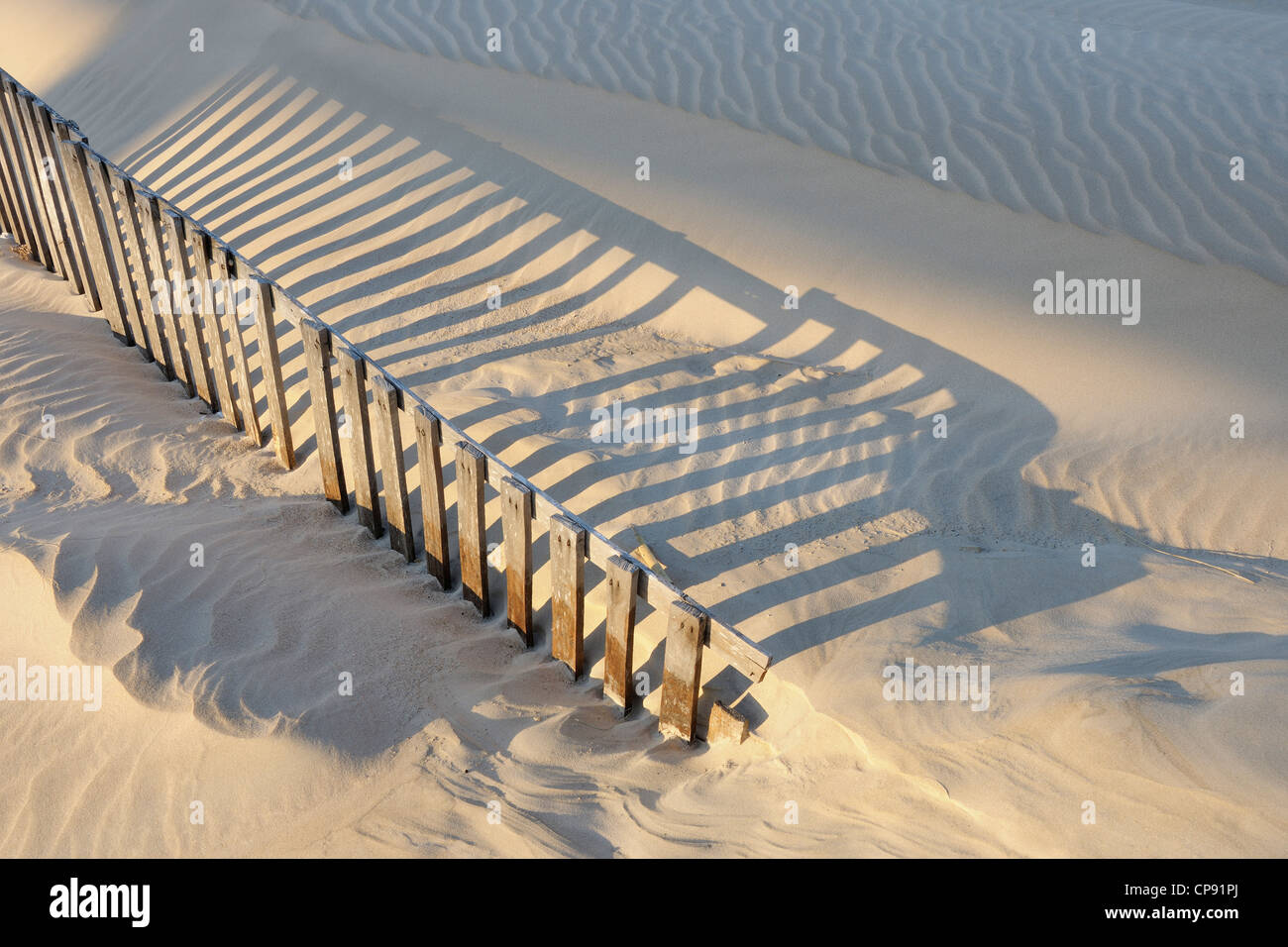 Europe, Spain, Andalusia, View of fence on beach Stock Photo - Alamy