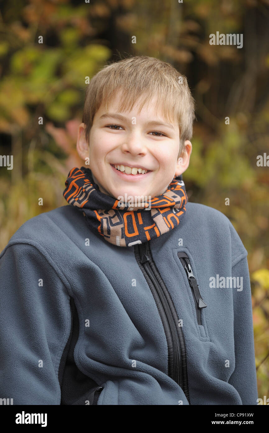 Germany, Bavaria, Boy smiling, portrait Stock Photo - Alamy