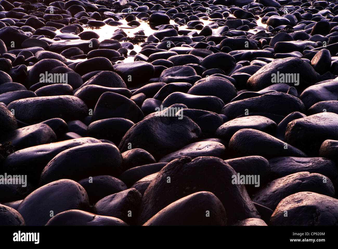 Boulders on the beach, Embleton Bay, Northumberland, UK Stock Photo - Alamy