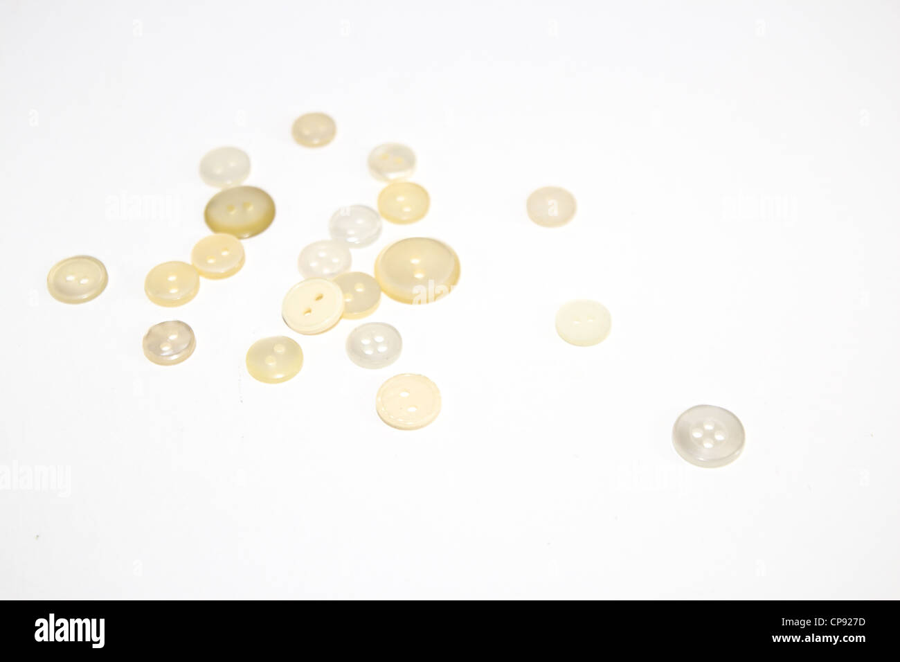 Various white buttons hi-res stock photography and images - Alamy