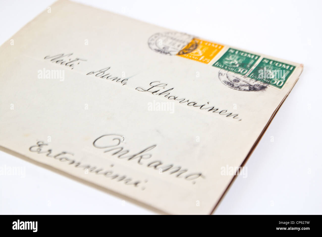 Handwriting letter envelope hi-res stock photography and images - Alamy