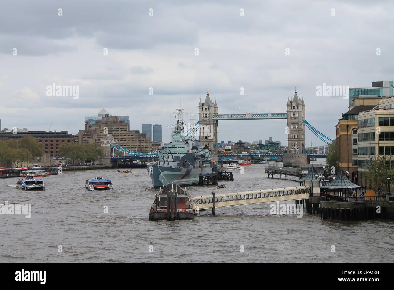 London river scene Stock Photo - Alamy