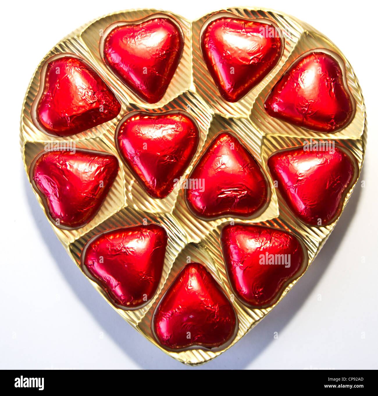 chocolate heart box Stock Photo - Alamy