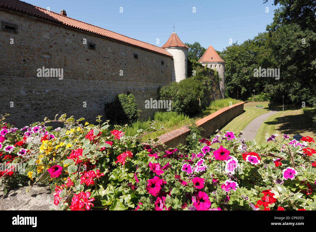 Germany, Bavaria, Amberg, View of city wall Stock Photo - Alamy
