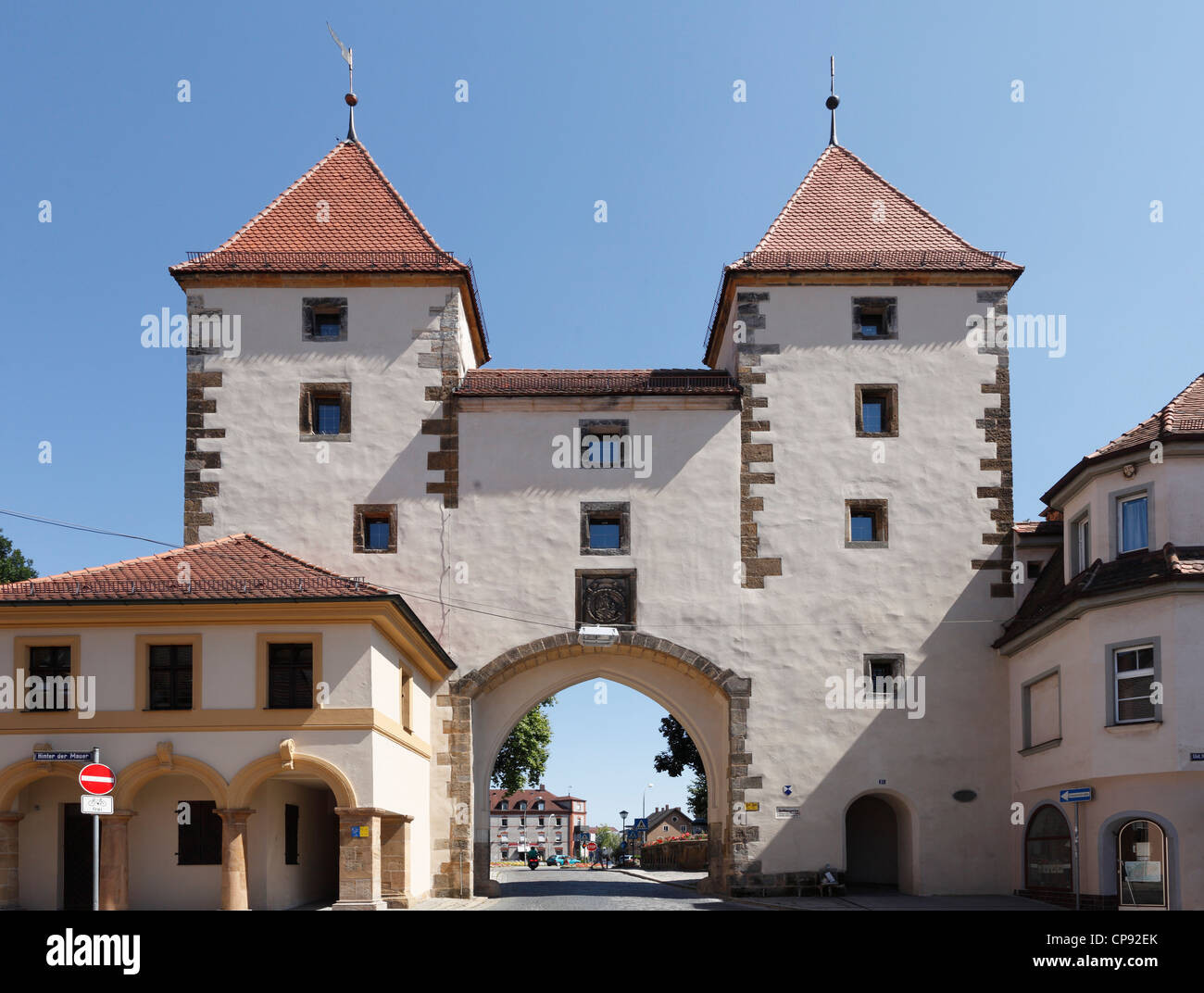 Germany, Bavaria, Amberg, View of Nabburger Gate Stock Photo - Alamy