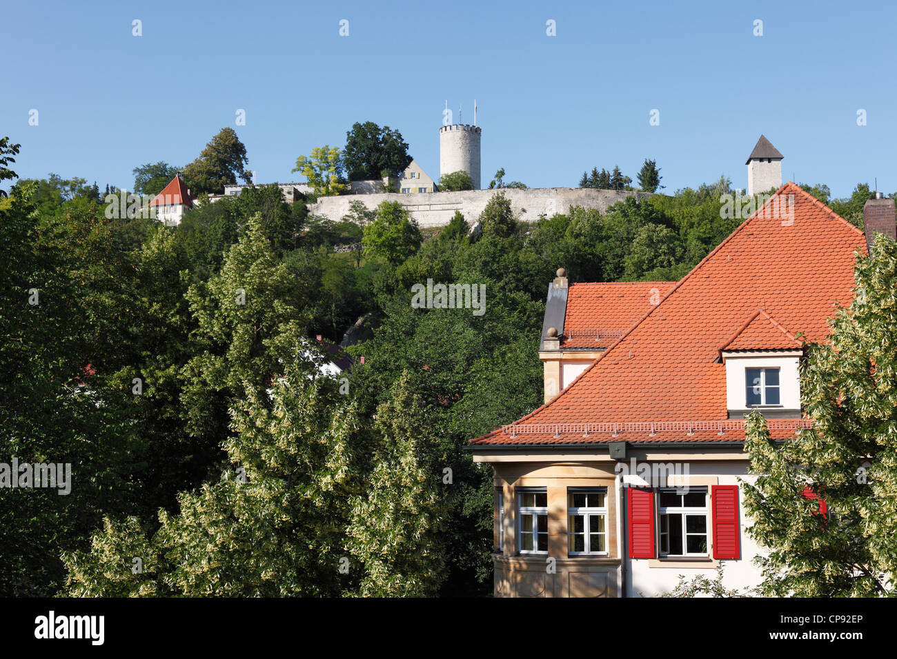 Germany, Bavaria, Burglengenfeld, View of Lengenfeld Castle Stock Photo ...