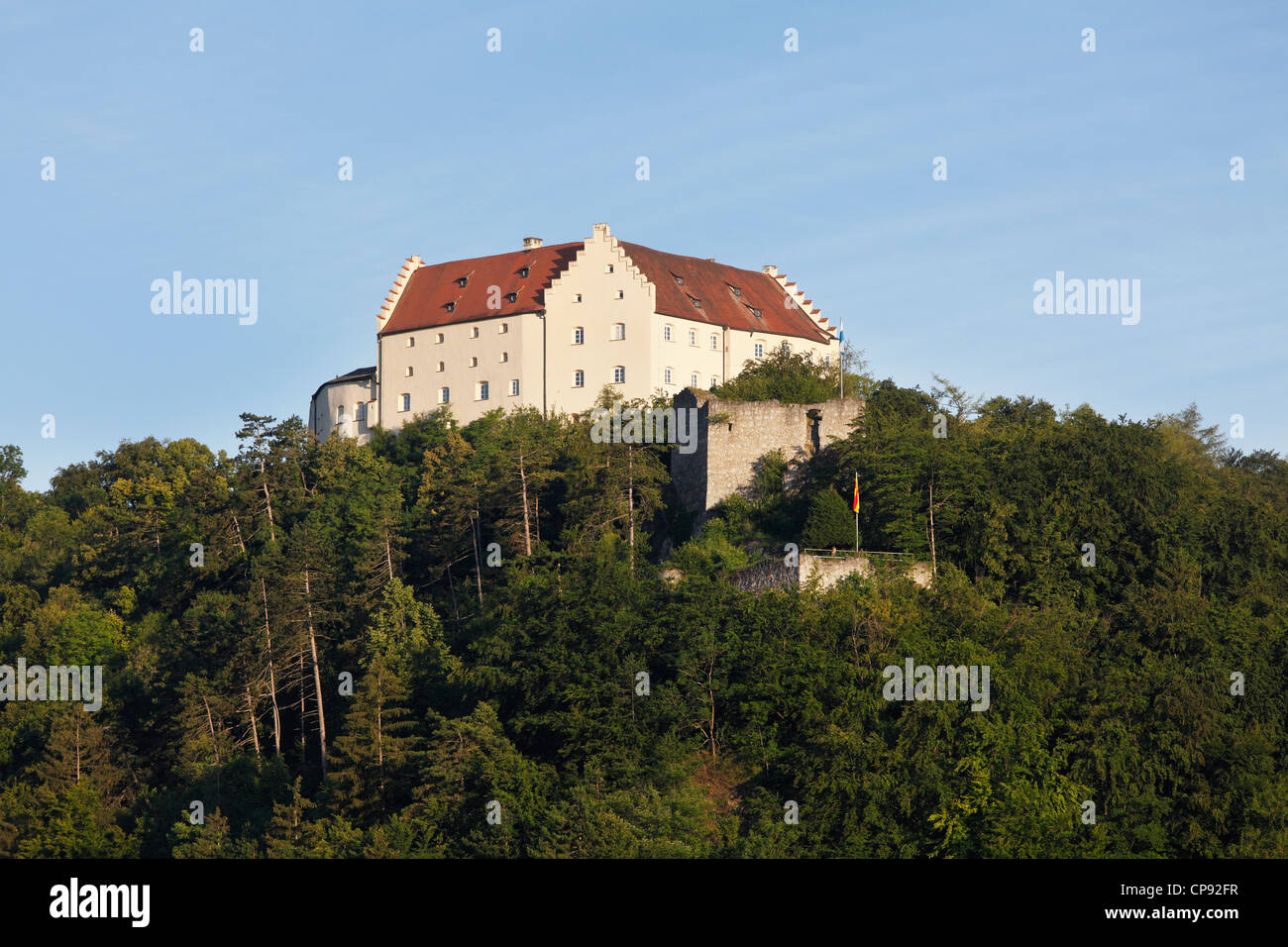 Germany, Bavaria, Lower Bavaria, View of Rosenburg Castle Stock Photo ...