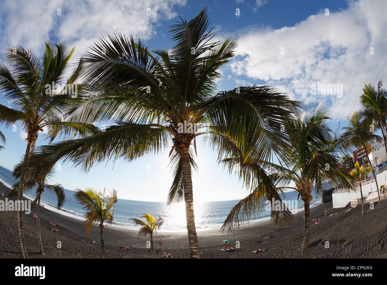 Spain, Canary Islands, La Palma, People on beach Stock Photo - Alamy