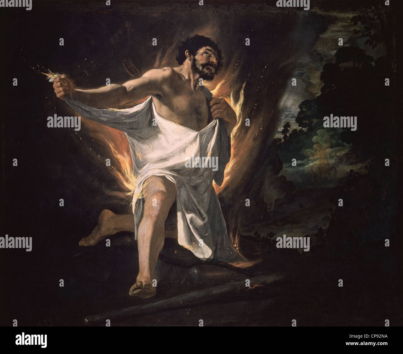 Francisco de Zurbarán Hercules Burnt by the Tunic of Centaur Nessus ...