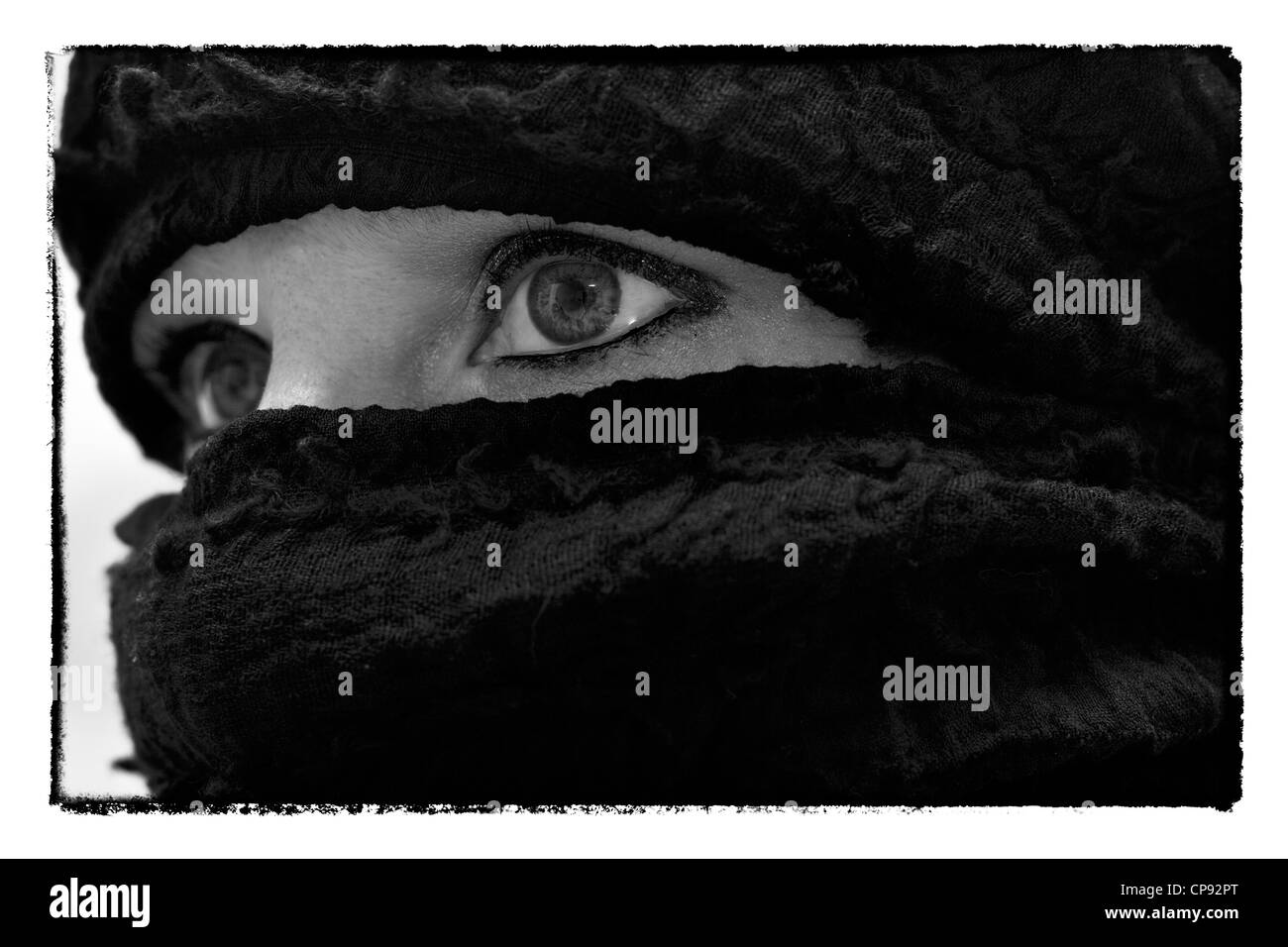 Woman in veil Cut Out Stock Images & Pictures - Alamy