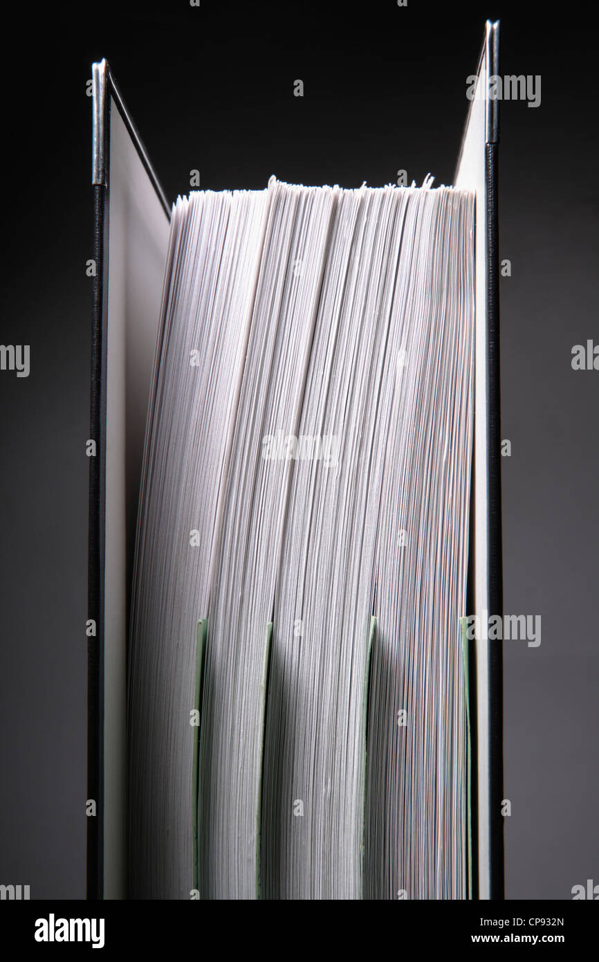 Accounting file against grey background, close up Stock Photo - Alamy