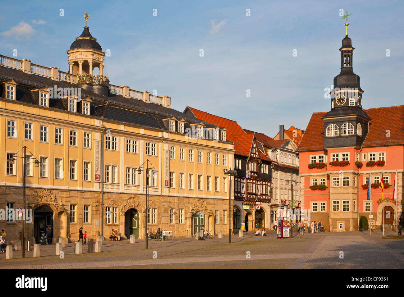 Germany, Thuringia, Eisenach, View of palace at market place Stock ...