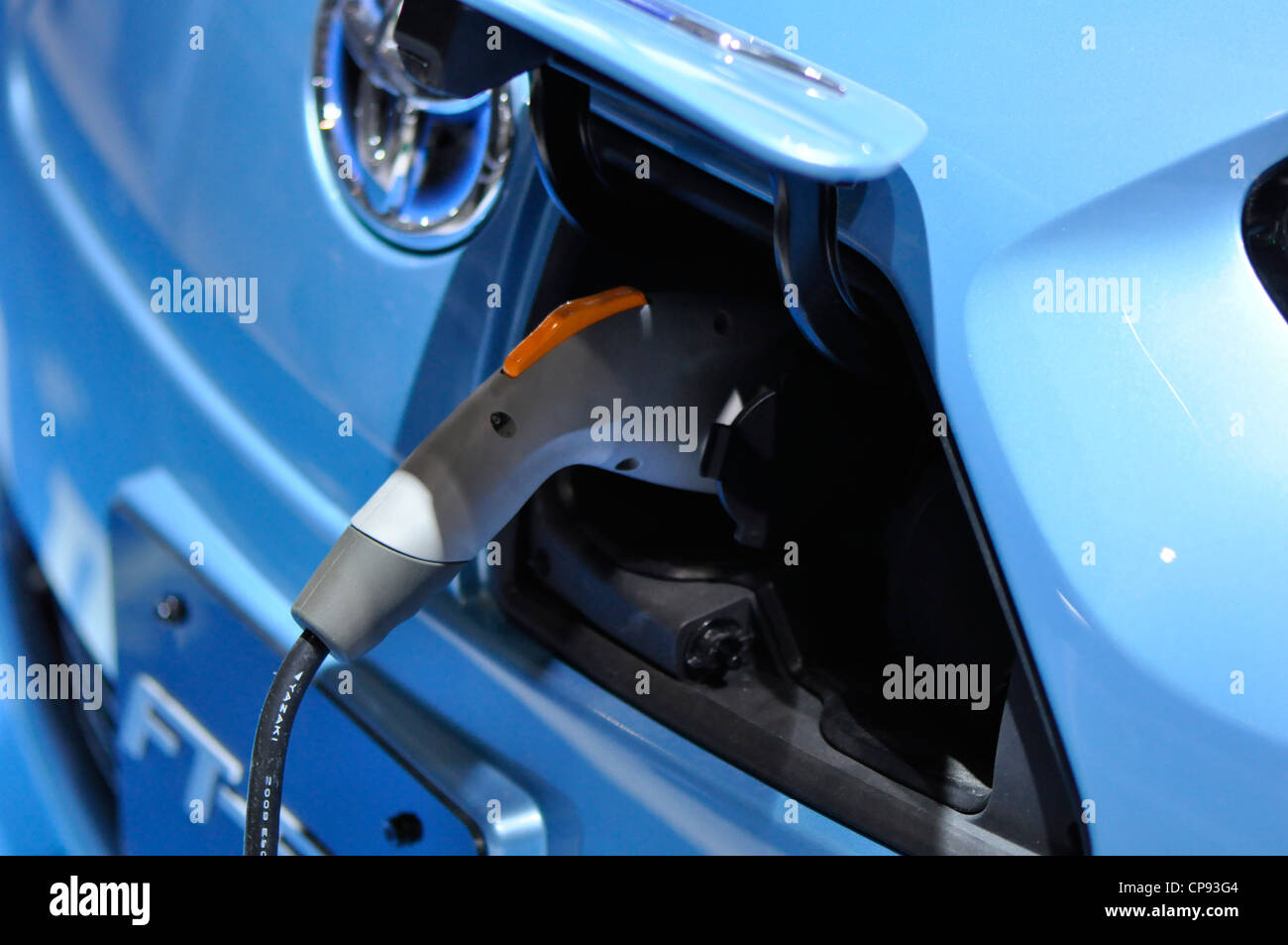 BEIJING - APRIL 29: TOYOTA new serie of double engine drive car with ...