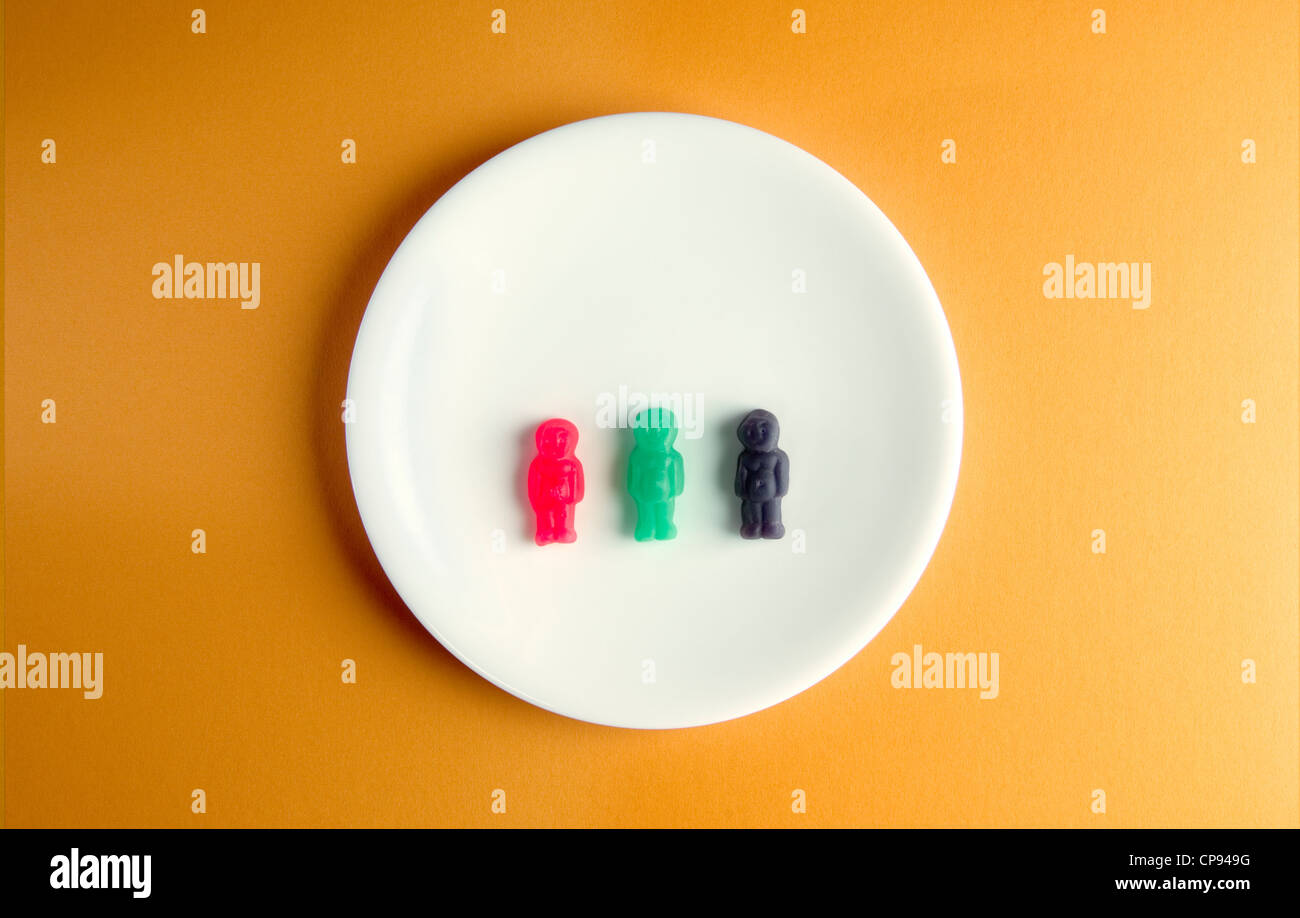 Black jelly babies hi-res stock photography and images - Alamy