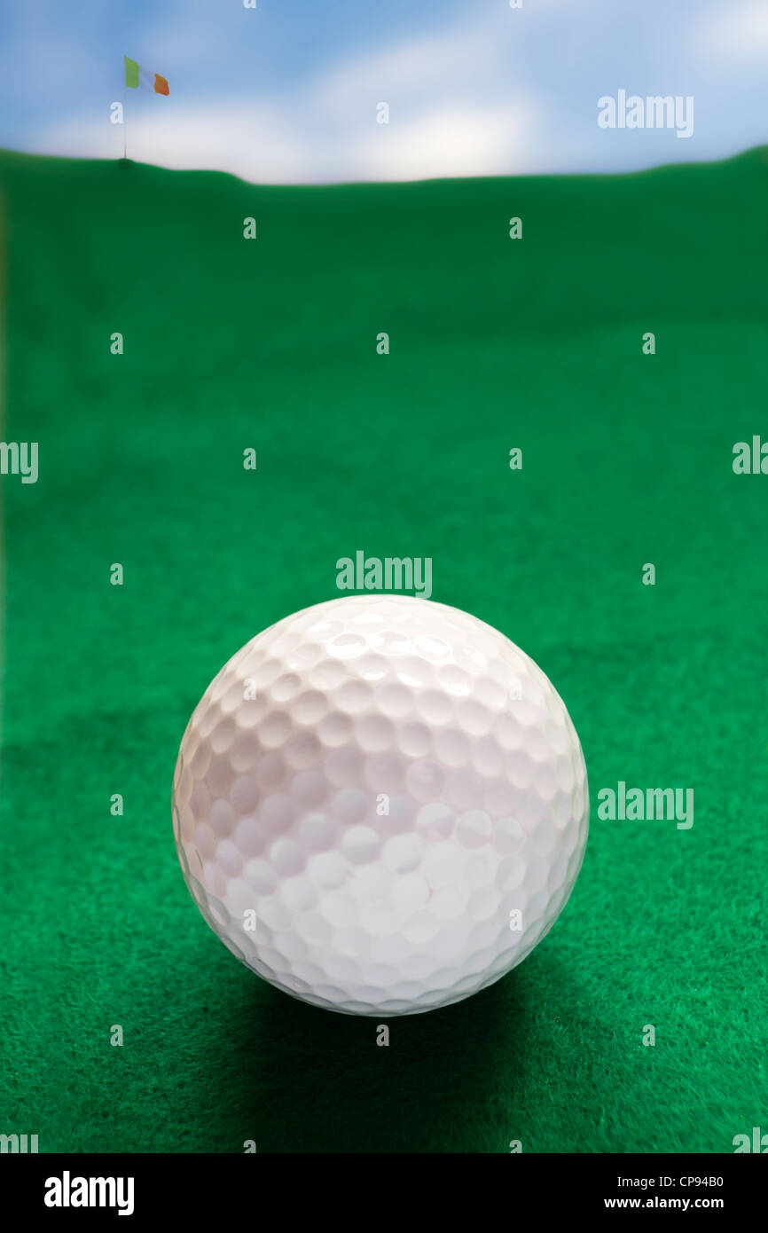 ball on the golf course Stock Photo - Alamy