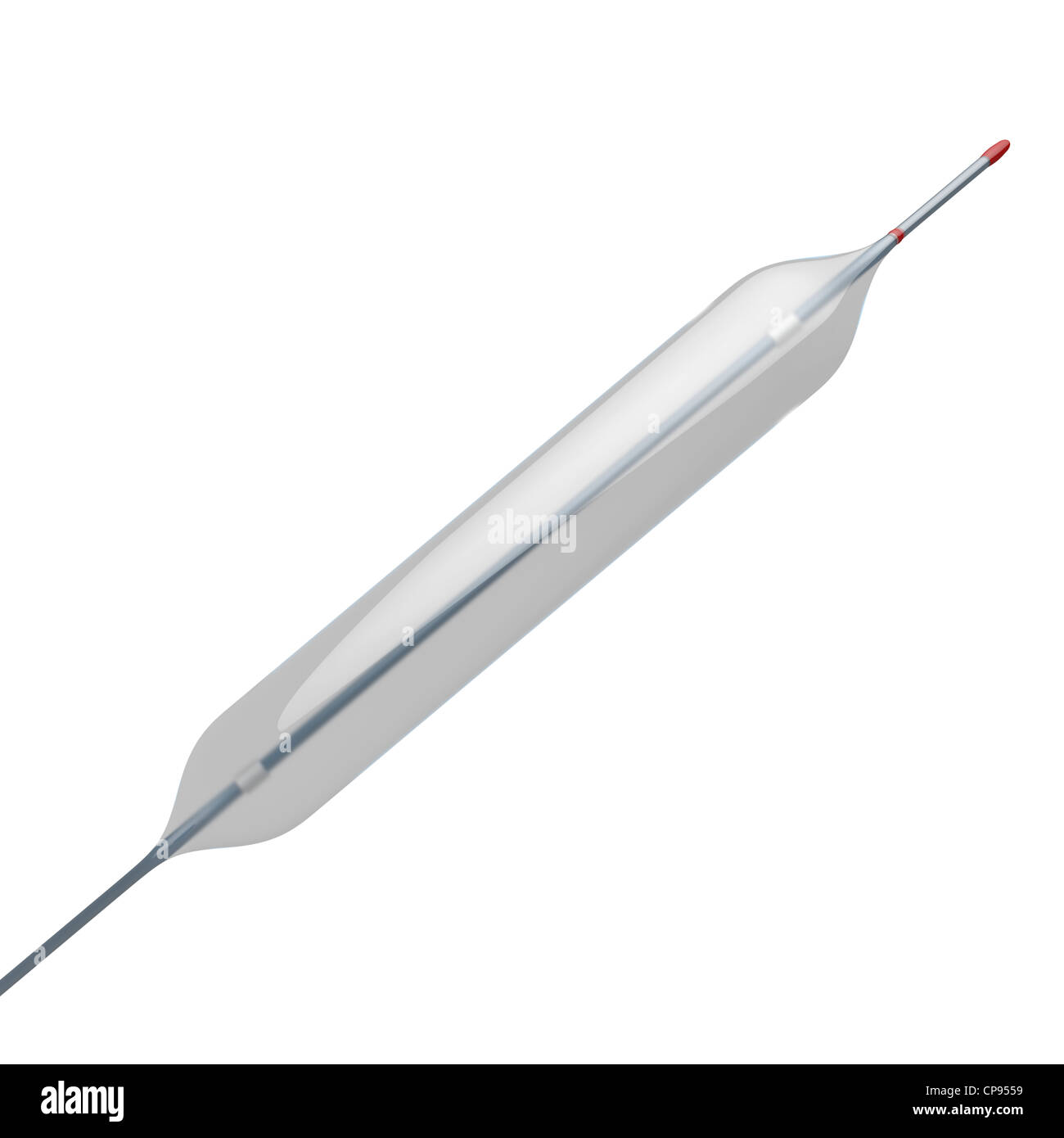 Balloon Angioplasty, 3d illustration of balloon and catheter Stock ...