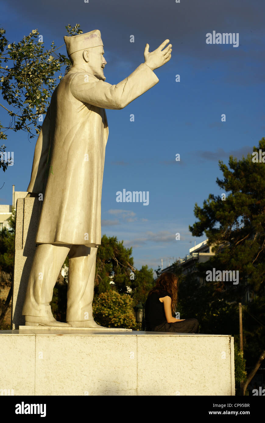 Eleftherios Venizelos statue, Thessaloniki, Greece Stock Photo - Alamy