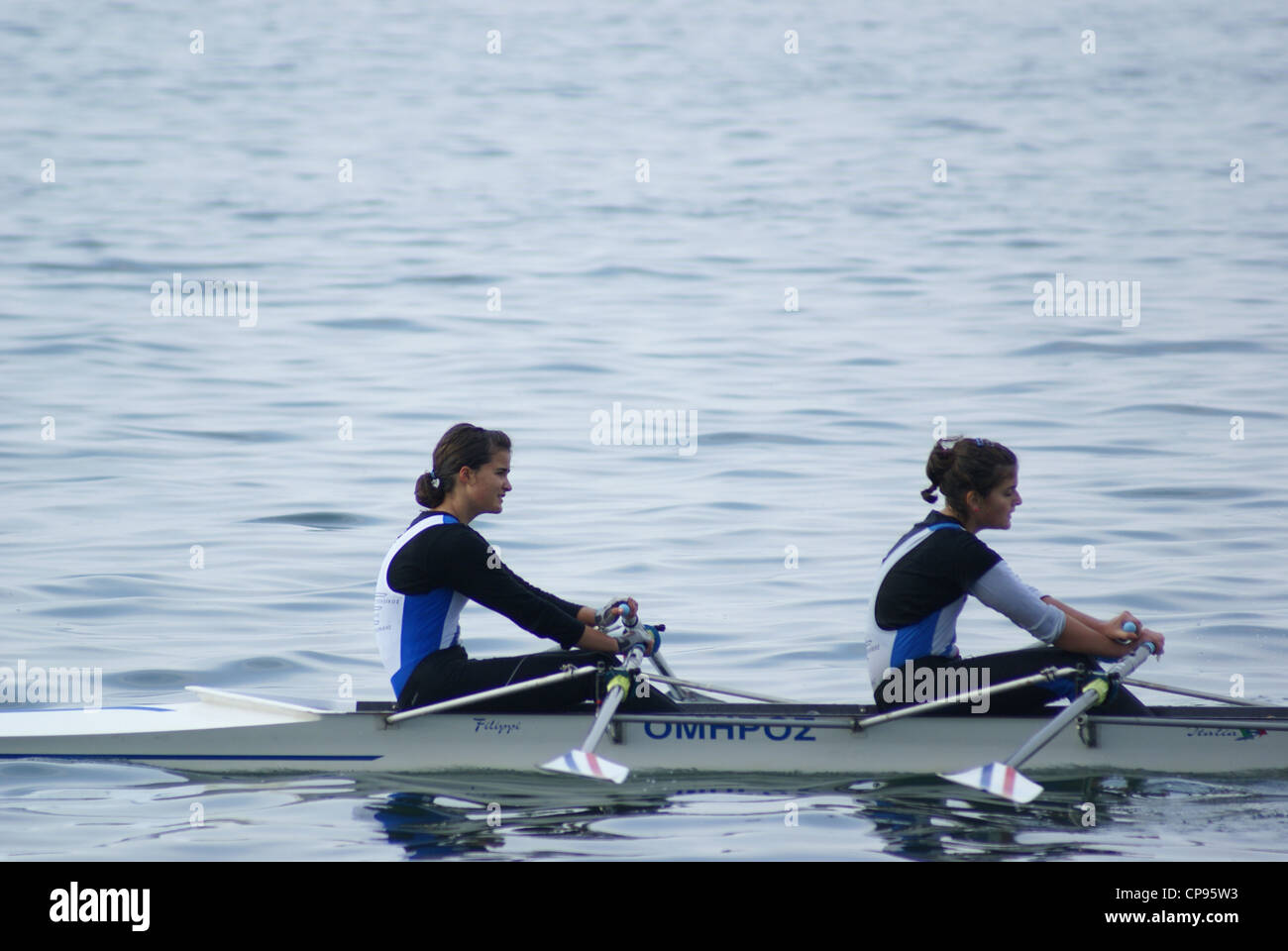 Rowing, Thessaloniki Greece Stock Photo - Alamy