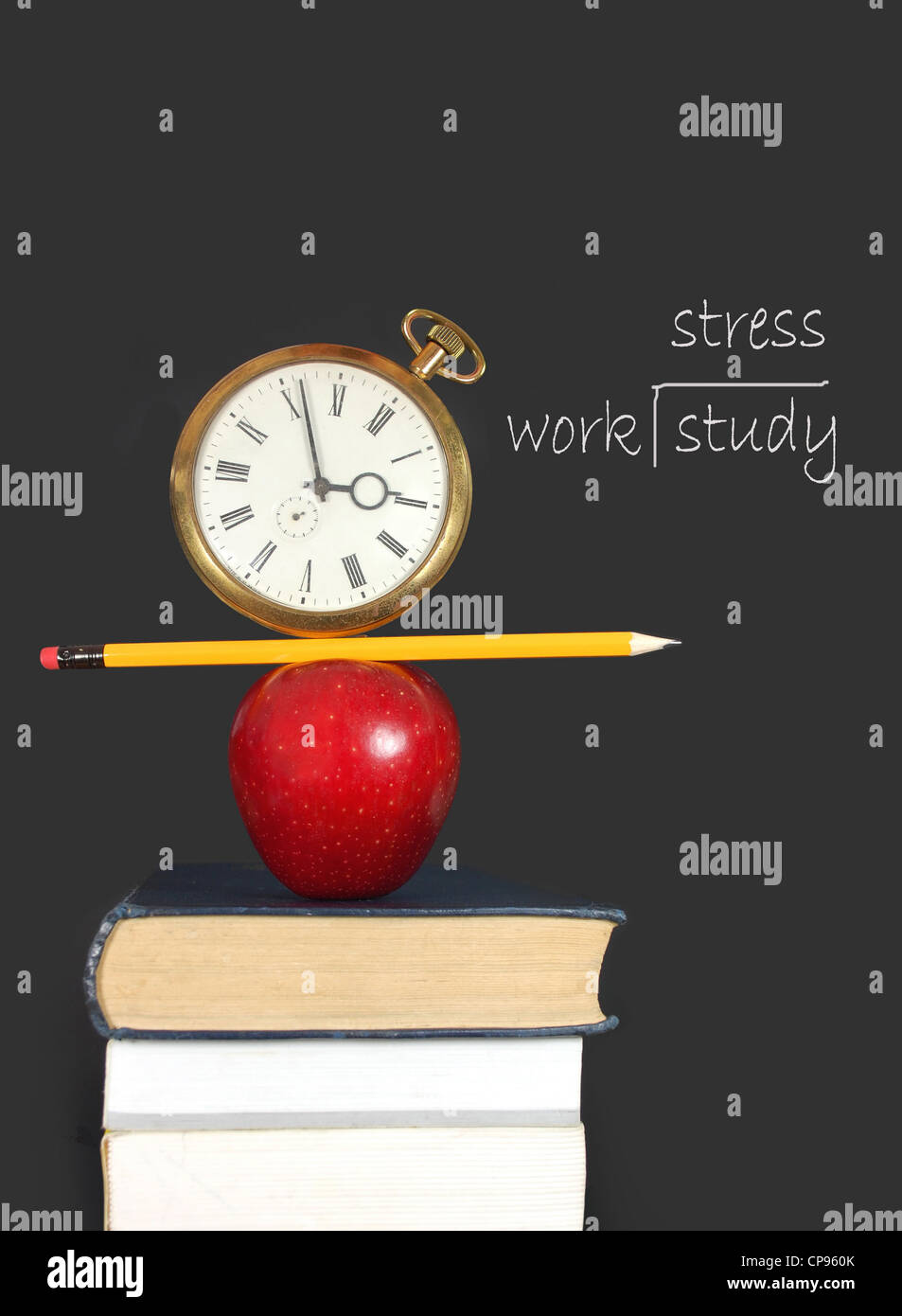 Study and job balancing act Stock Photo - Alamy