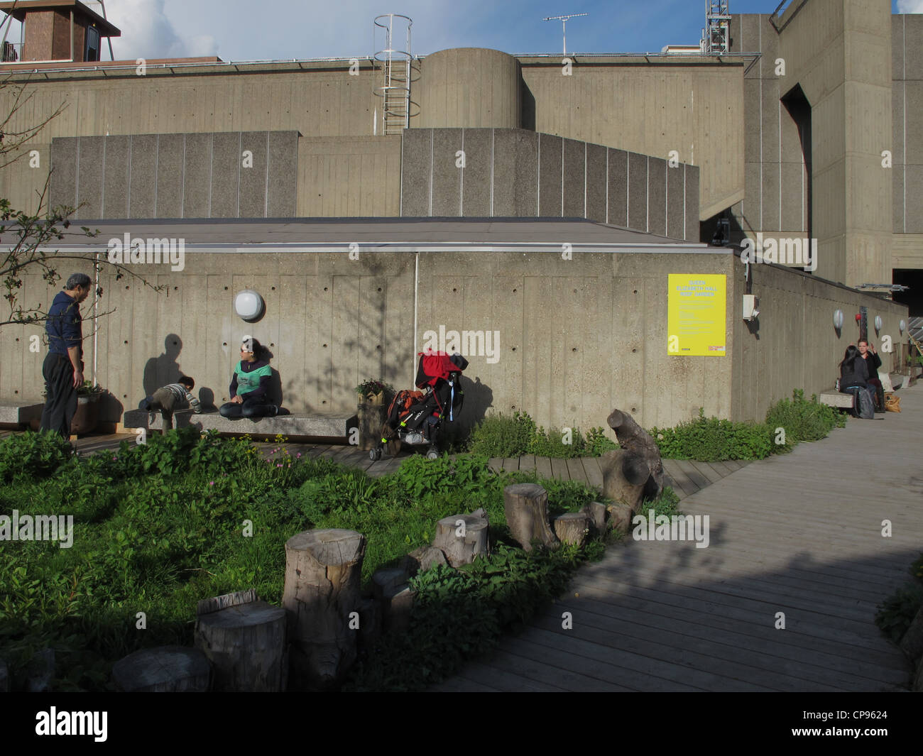 Roof terrace garden at the South Bank centre in London, UK Stock Photo ...