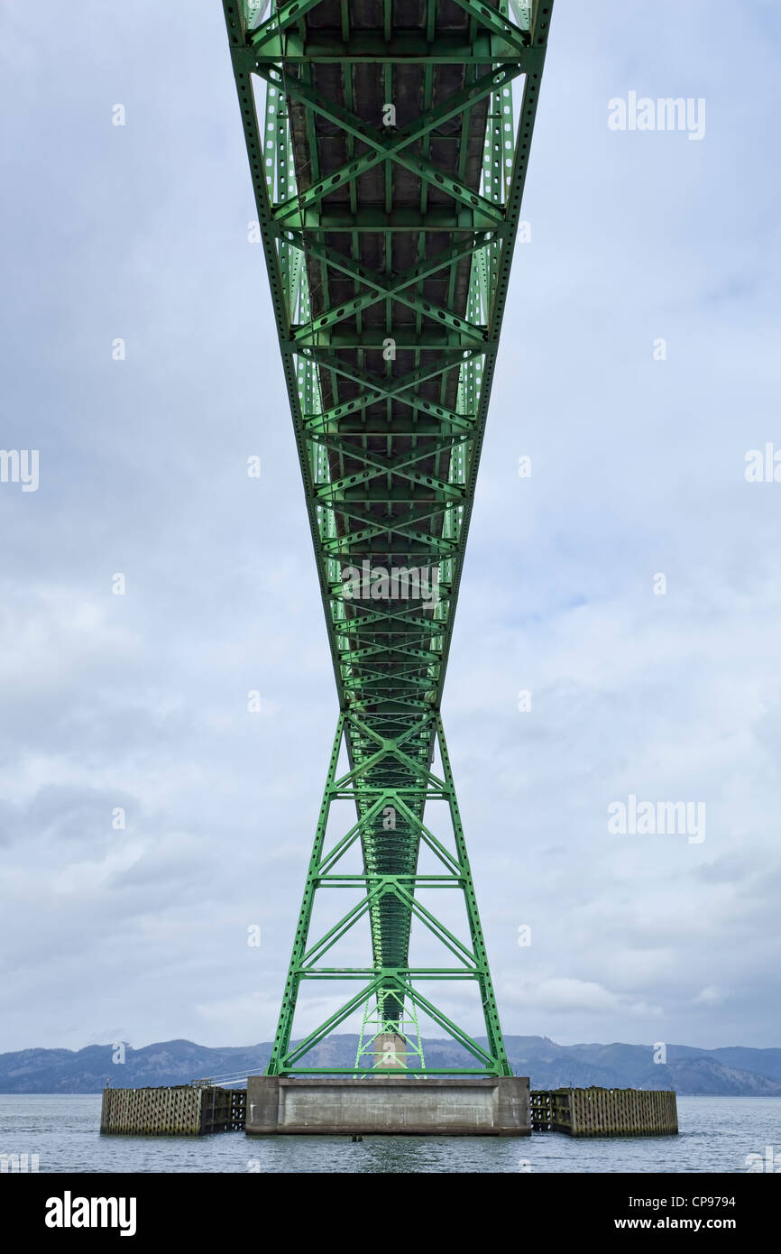 Astoria-Megler Bridge, Columbia River, a steel girder continuous truss ...