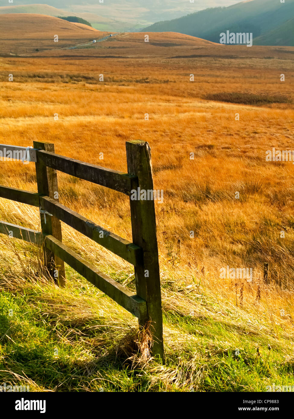 Holme Moss moor in the southern Pennines Peak District National Park on ...