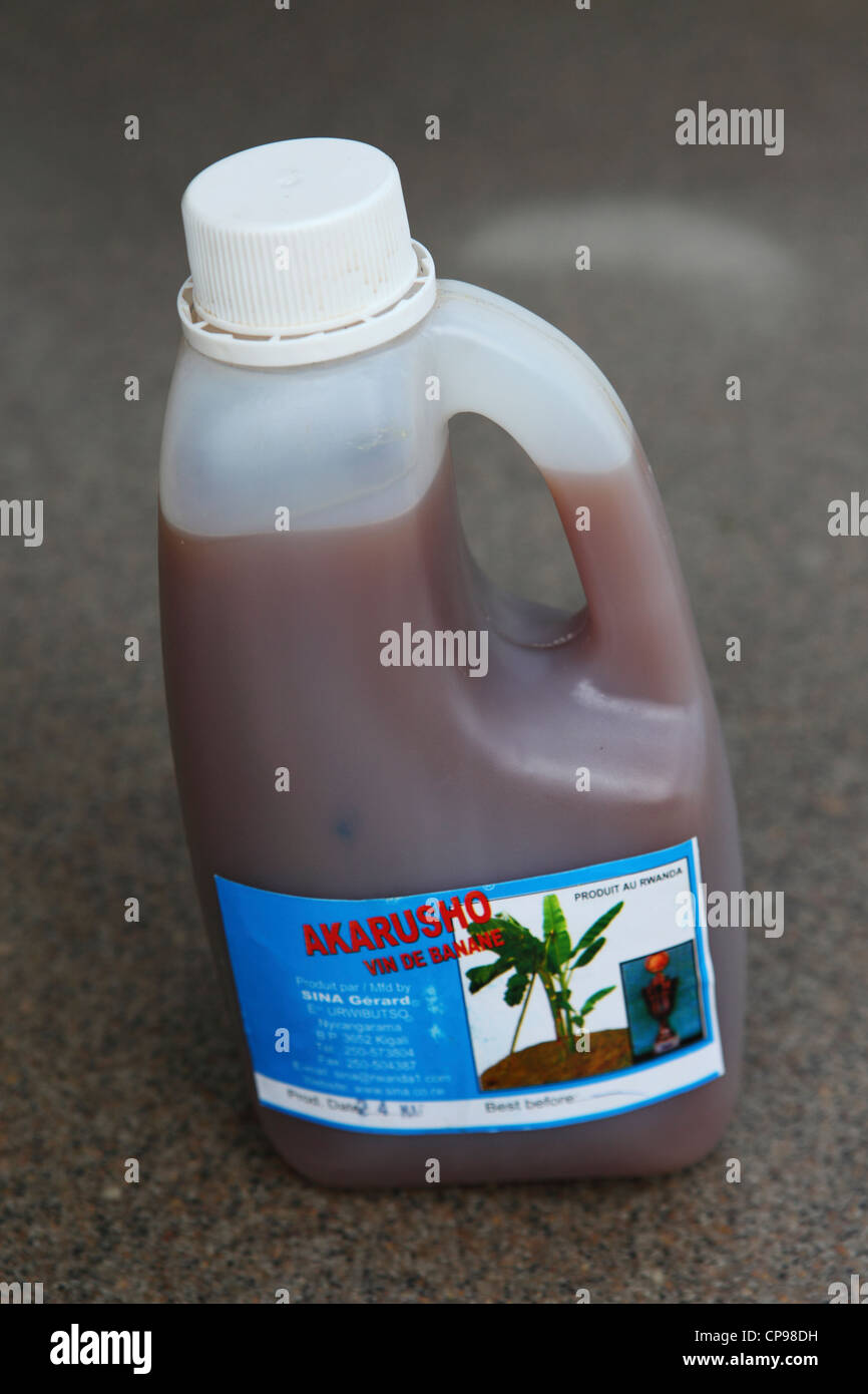 A litre of banana wine in Rwanda Stock Photo - Alamy